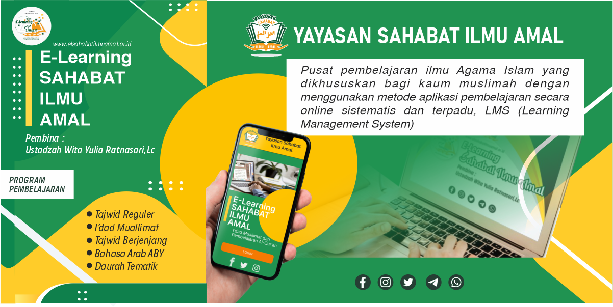 Halaman E-learning tabel peserta - Sahabat Ilmu Amal